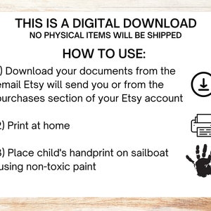 Summer Handprint Art, Handprint Craft, Printable Summer Keepsake, Kids ...