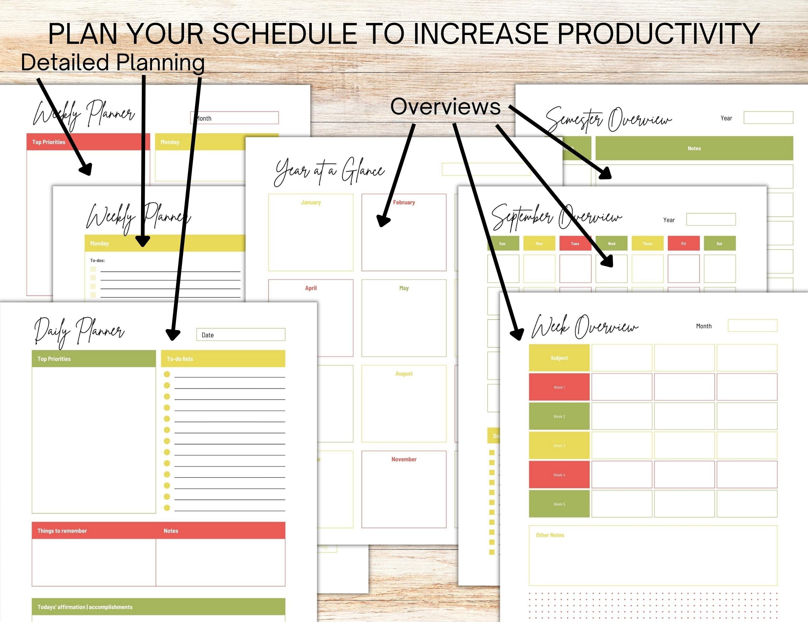 Printable Homeschool Planner, Undated Teacher Planner, Homeschool ...
