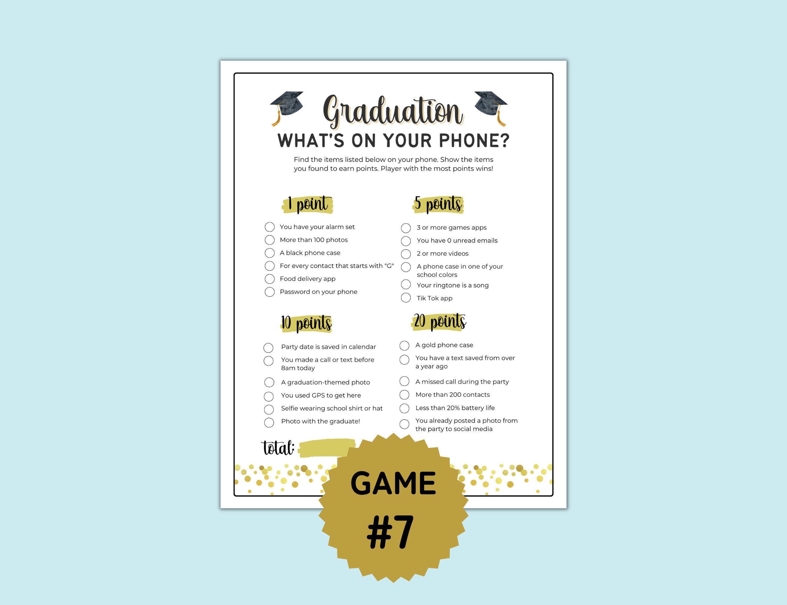 Graduation Game Bundle, Graduation 2024, Graduation Printable Games ...