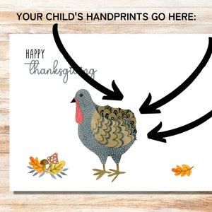 Thanksgiving Handprint Art, Fall Handprint, Turkey Handprint Craft ...