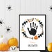 Halloween Handprint Art, Fall Handprint Craft, Toddler Handprint Art ...
