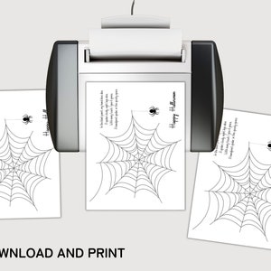 Halloween Handprint Art, Fall Handprint Craft, Spider Halloween Poem ...