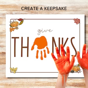 Thanksgiving Handprint Art, Fall Handprint Craft, Toddler Handprint ...