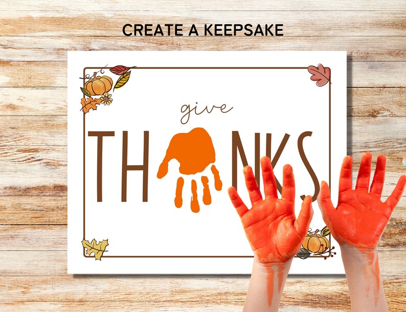 Thanksgiving Handprint Art, Fall Handprint Craft, Toddler Handprint ...