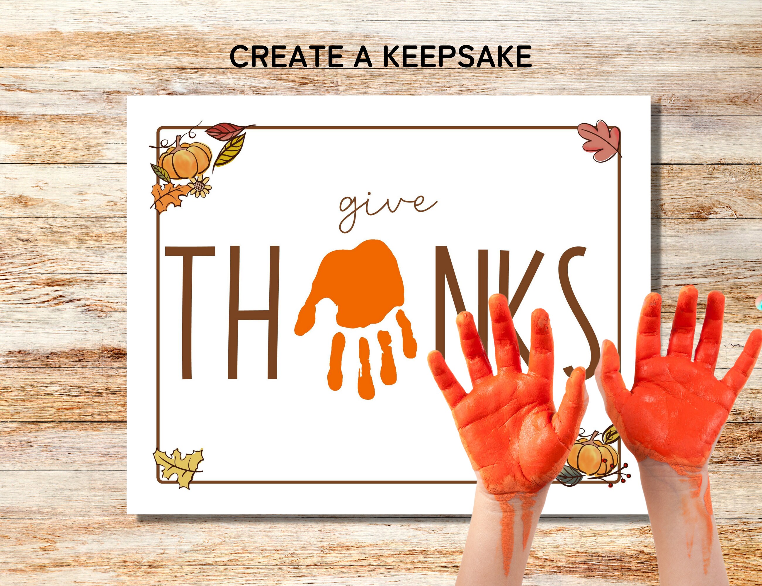 Thanksgiving Handprint Art, Fall Handprint Craft, Toddler Handprint ...