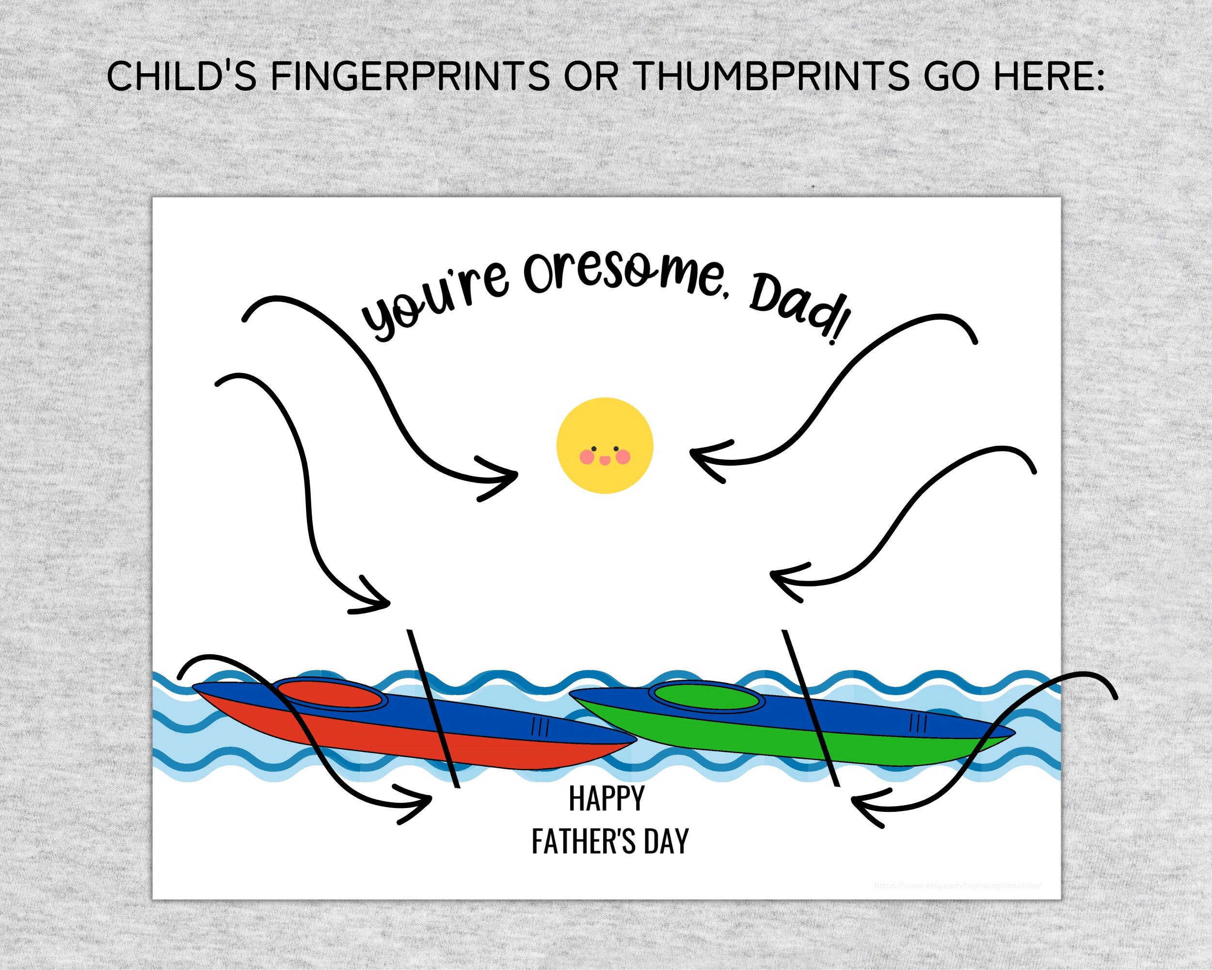 Father's Day Handprint Art Bundle Printable Handprint - Etsy