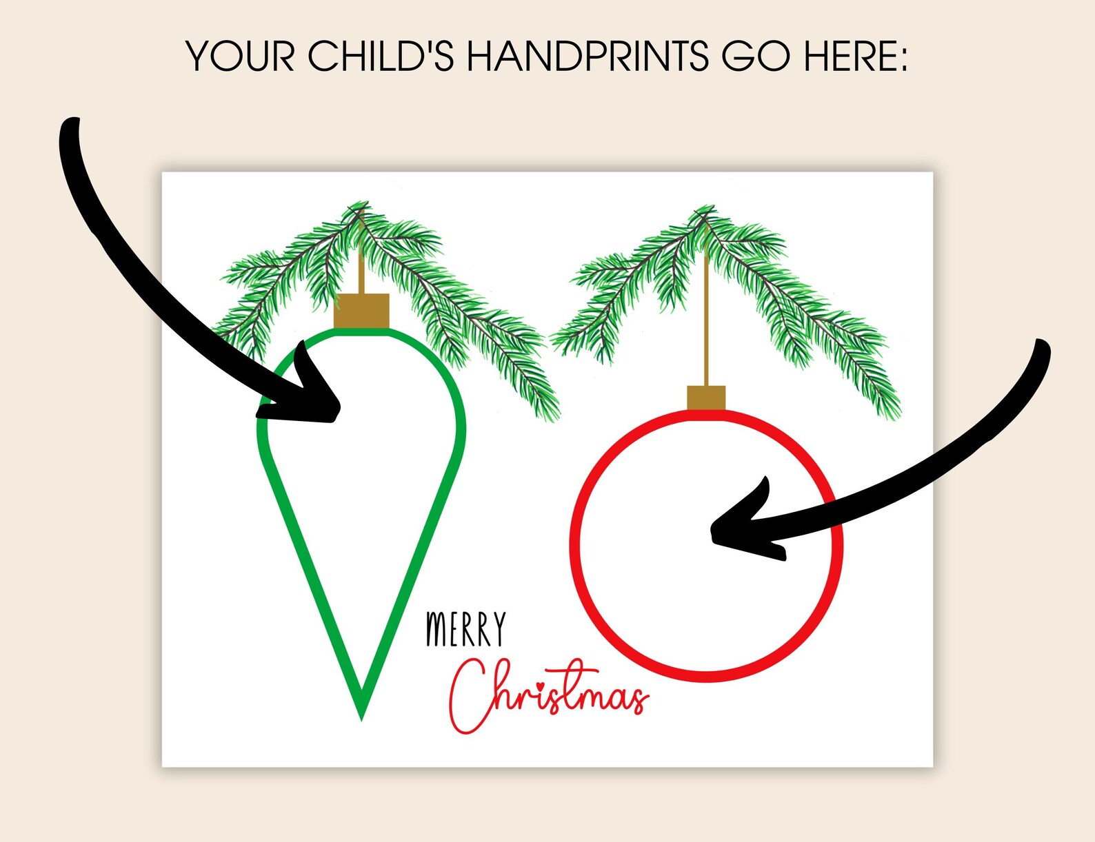 Christmas Handprint Art, Christmas Handprint, Handprint Craft, Toddler ...