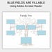 Family Tree Template 3 Generation, Family Tree Chart, Printable for ...