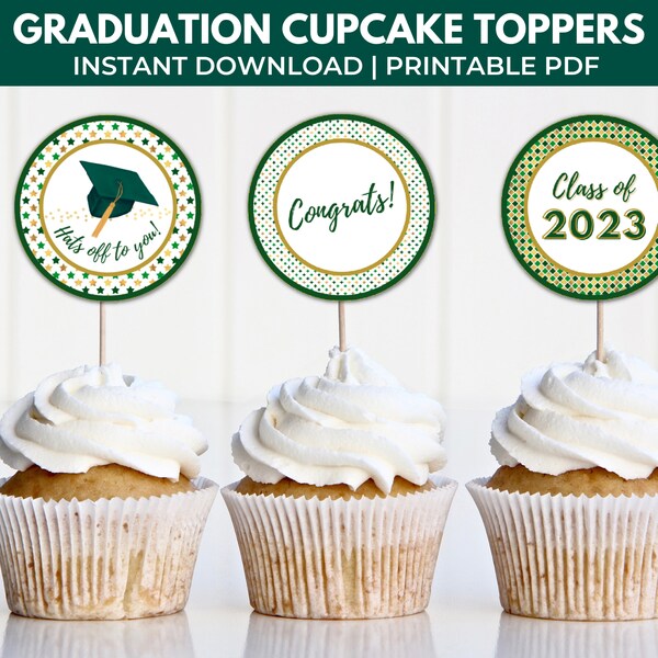 Graduation Cupcake Topper - Etsy