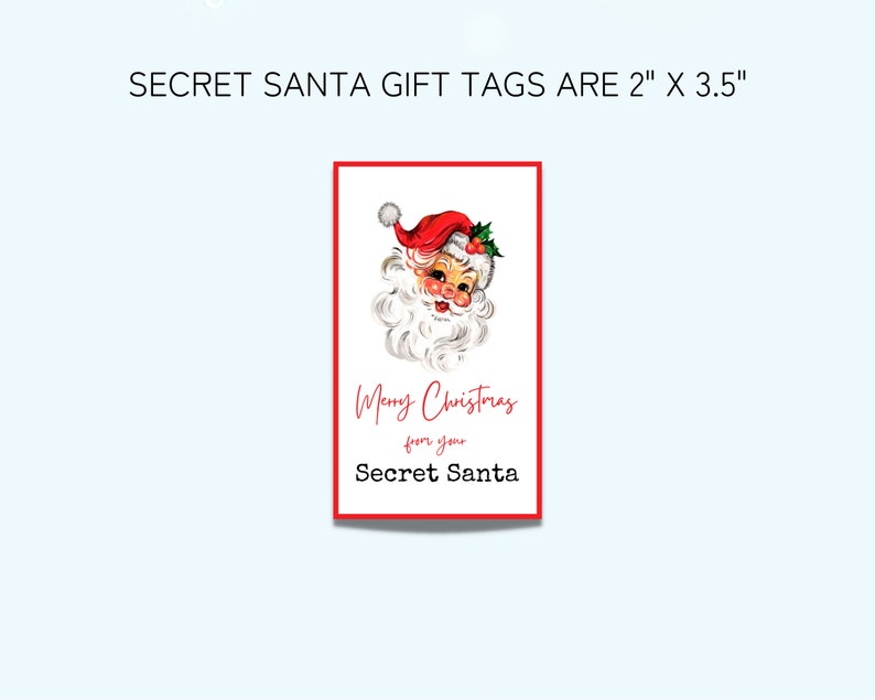 Secret Santa Questionnaire Bundle, Printable Secret Santa Gift Exchange ...