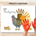 Thanksgiving Handprint Art, Fall Handprint, Turkey Handprint Craft ...