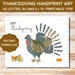 Thanksgiving Handprint Art, Fall Handprint, Turkey Handprint Craft ...
