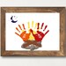 Campfire Handprint Art, Printable Toddler Handprint Craft, Handprint ...