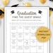 Graduation Find the Guest Bingo Game for Graduation Party, Mix and ...