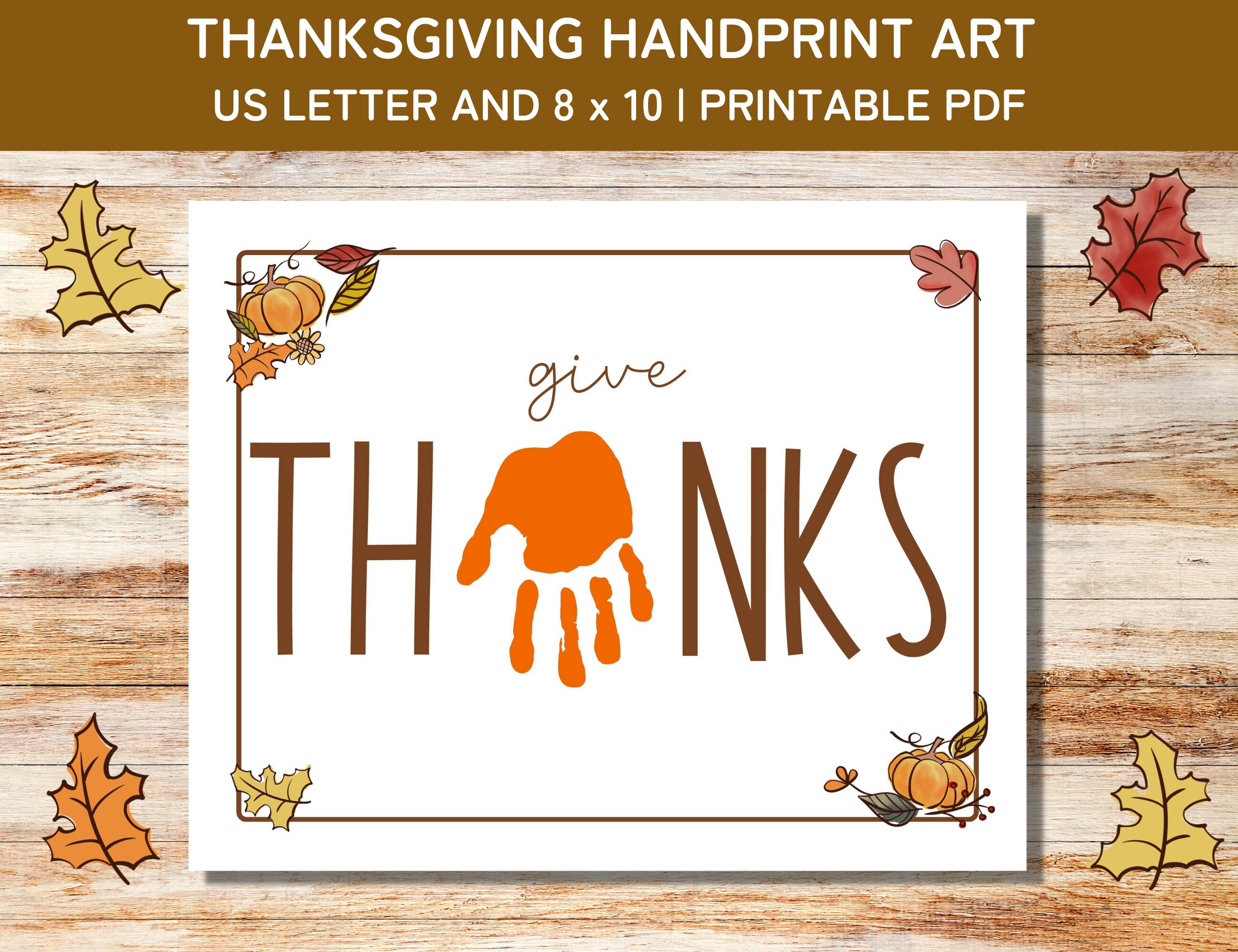Thanksgiving Handprint Art, Fall Handprint Craft, Toddler Handprint ...