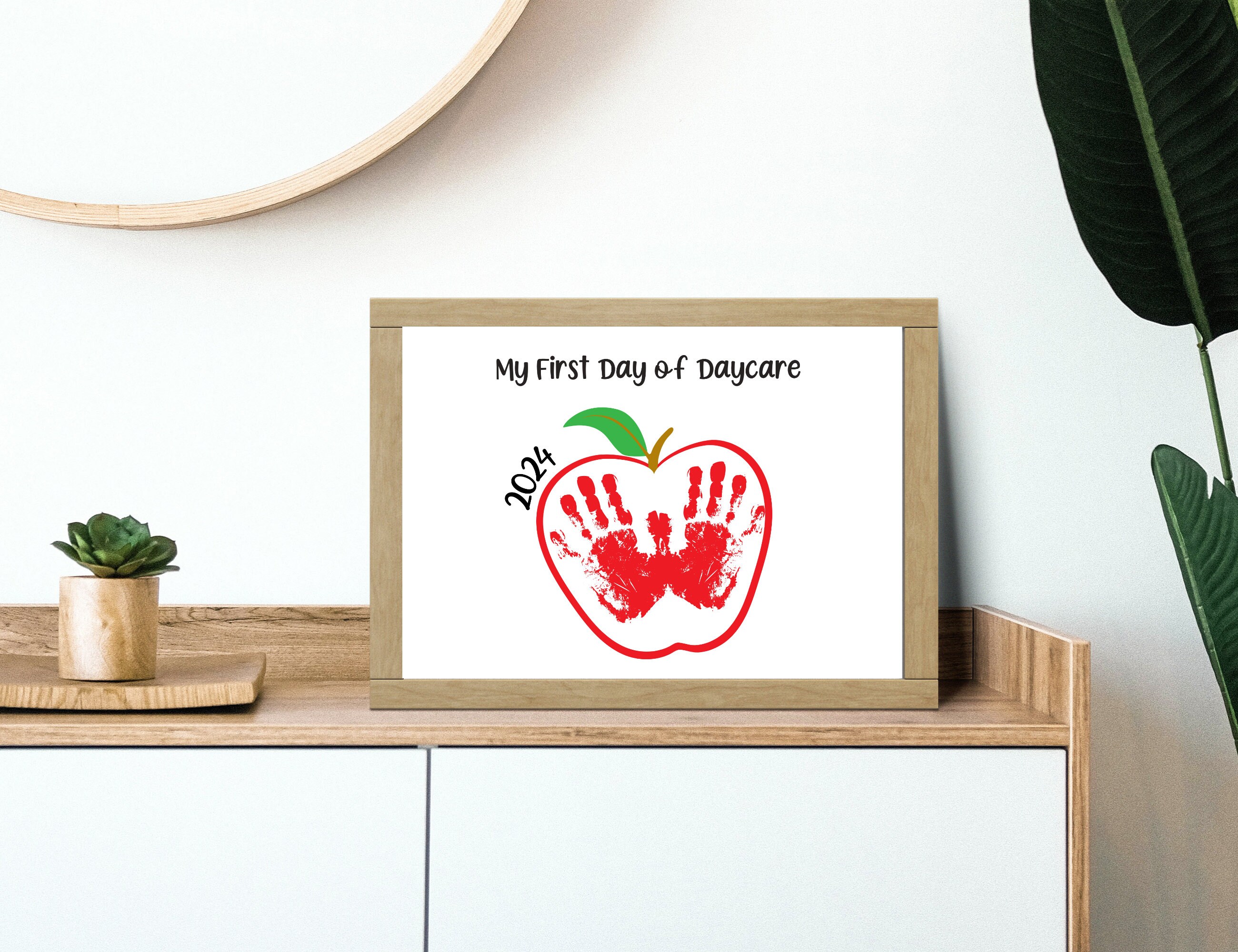 First Day of Daycare Handprint Art, First Day of School, Handprint ...
