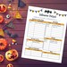 Halloween Potluck Sign up Sheet, Food Sign up Sheet, Halloween Party ...