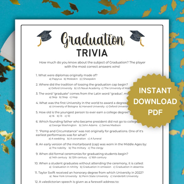 Graduation Games - Etsy