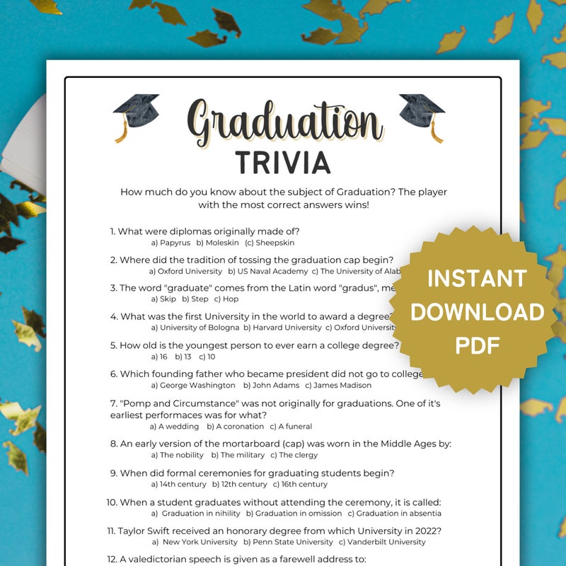 Graduation Games - Etsy