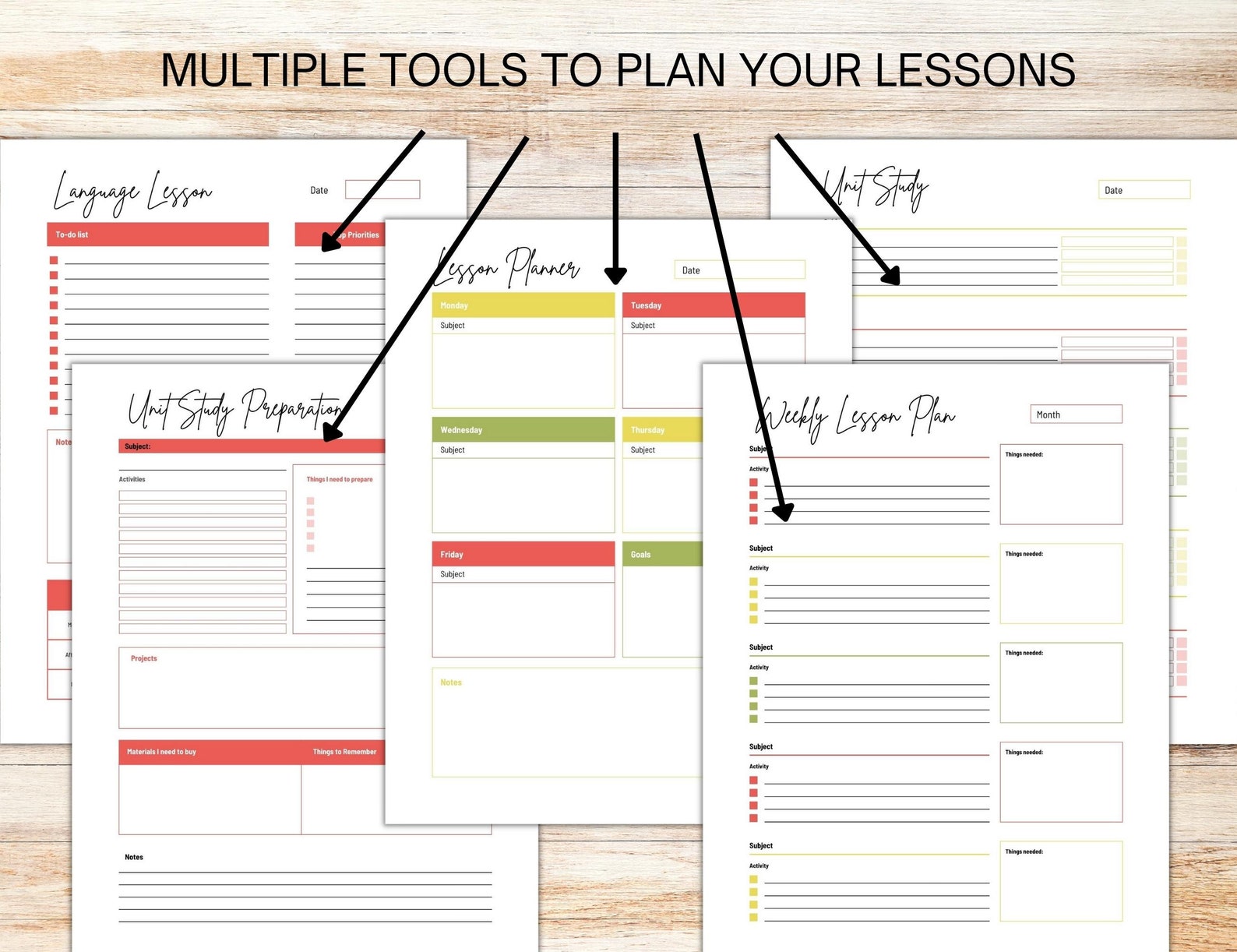 Printable Homeschool Planner, Undated Teacher Planner, Homeschool ...