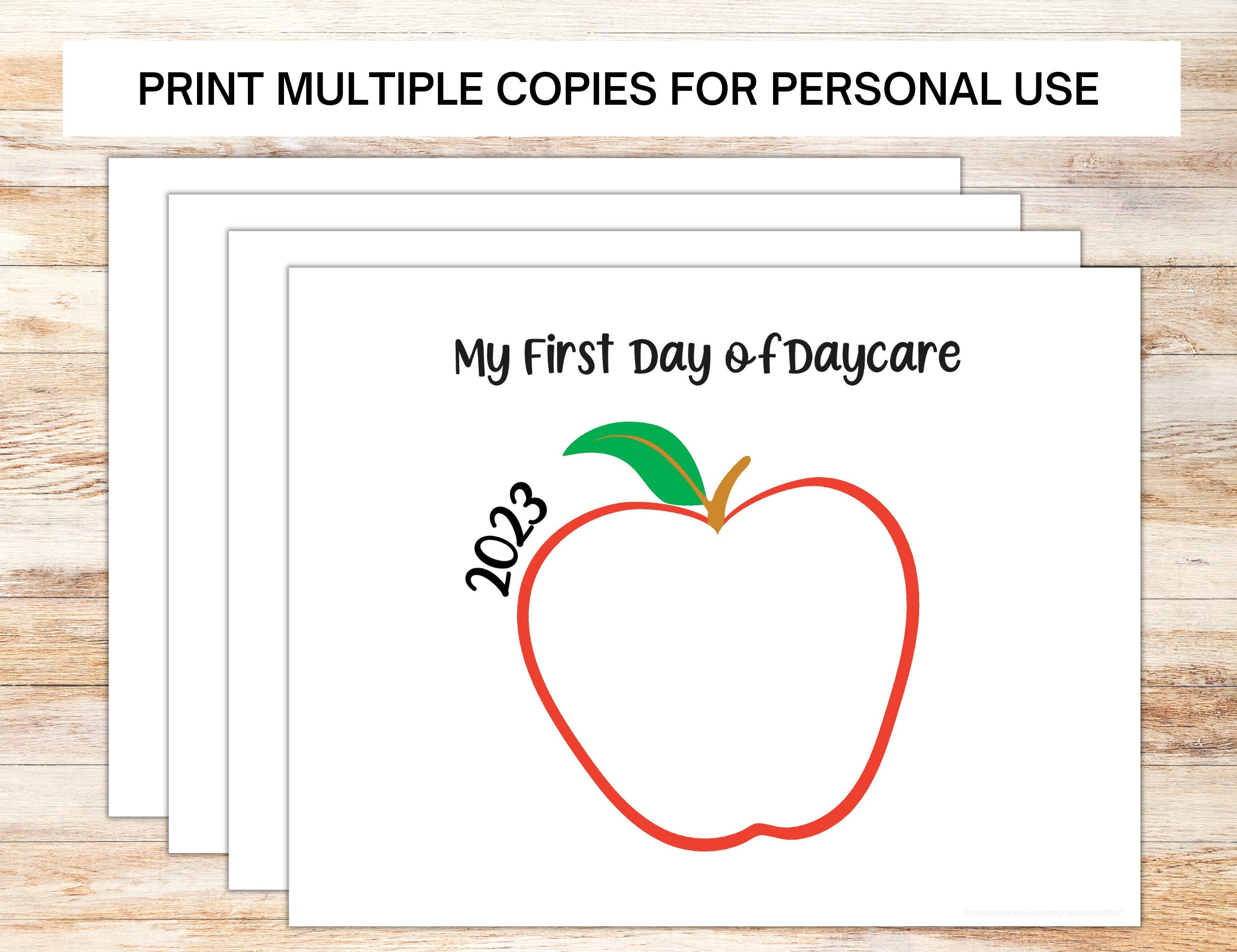 First Day of Daycare Handprint Art, First Day of School, Handprint ...