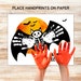 Halloween Handprint Art, Fall Handprint Craft, Toddler Handprint Art ...