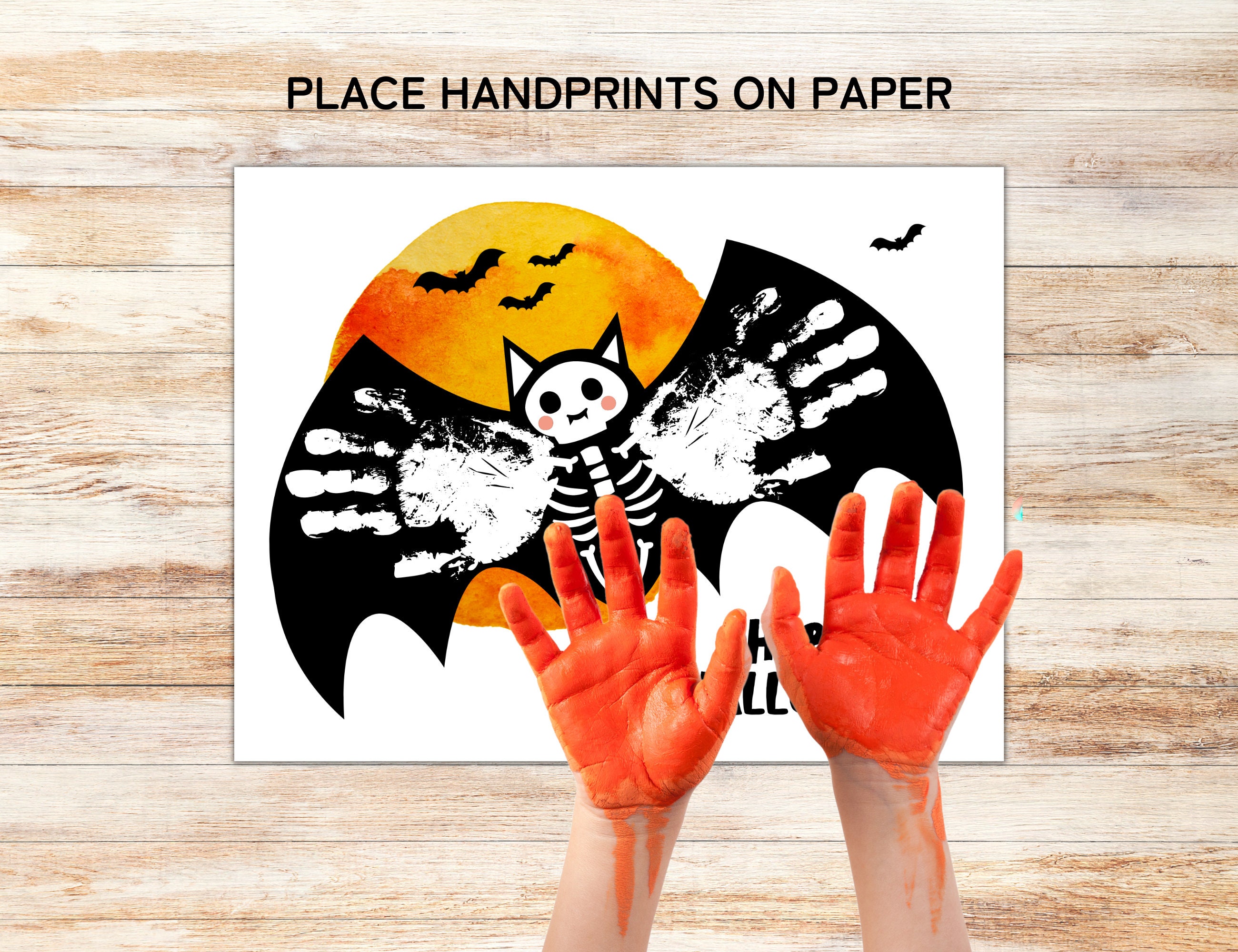 Halloween Handprint Art, Fall Handprint Craft, Toddler Handprint Art ...