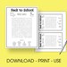 Back to School Word Search Game, First Week Classroom Activity Word ...