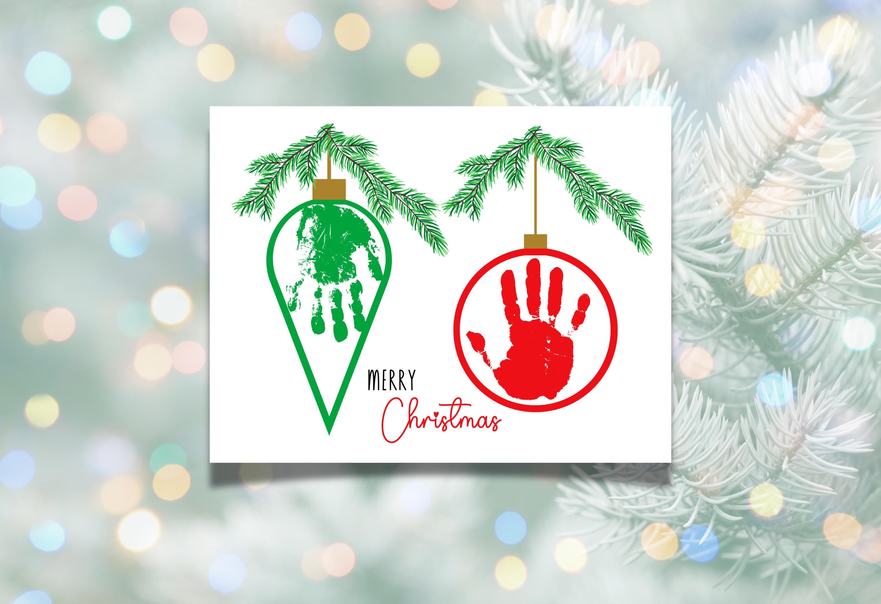 Christmas Handprint Art, Christmas Handprint, Handprint Craft, Toddler ...