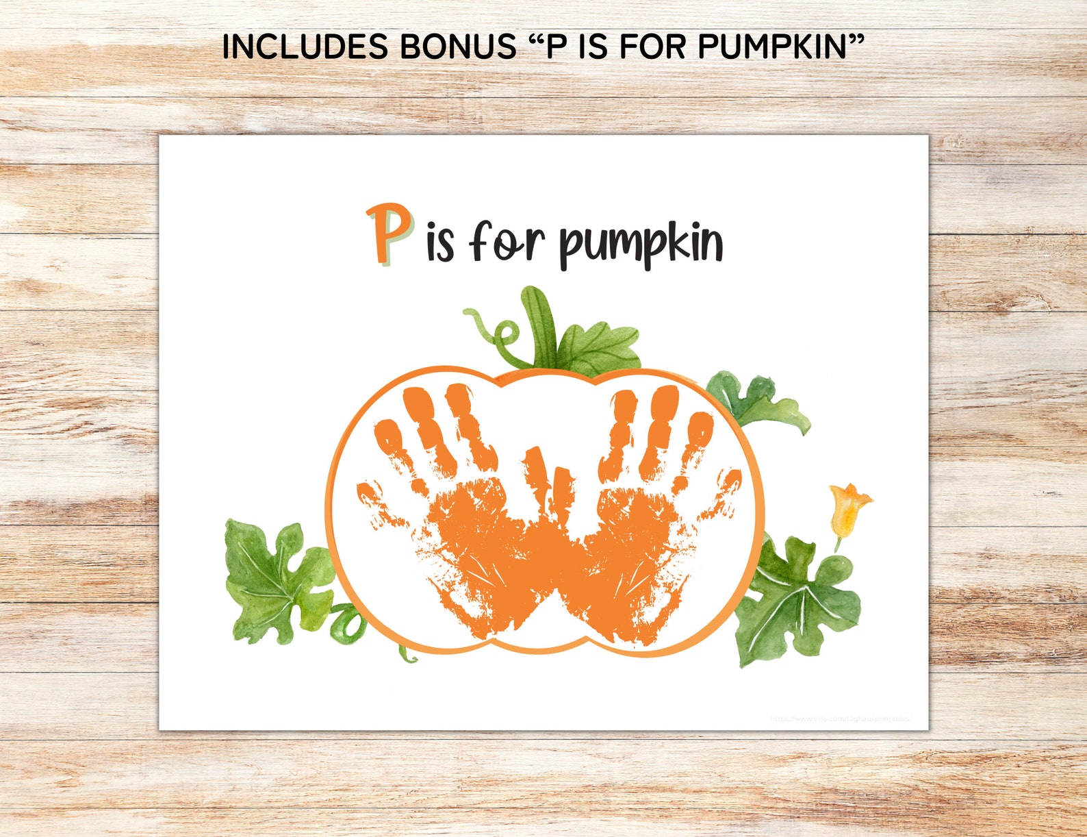 Pumpkin Handprint Art, Fall Handprint Craft, Halloween Pumpkin ...