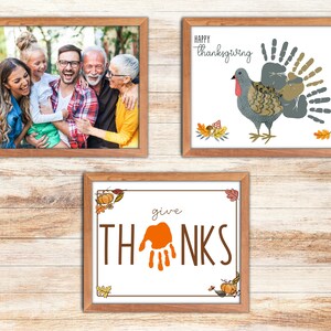 Thanksgiving Handprint and Footprint Art Bundle, Fall Handprint, Turkey ...