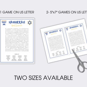 Hanukkah Word Search Game, Jewish Party, Hebrew Holiday Word Search ...