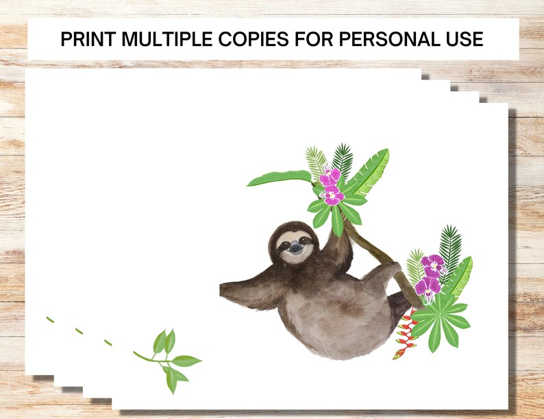 Sloth Handprint Art, Kids Handprint Crafts, Printable Keepsake, Toddler ...