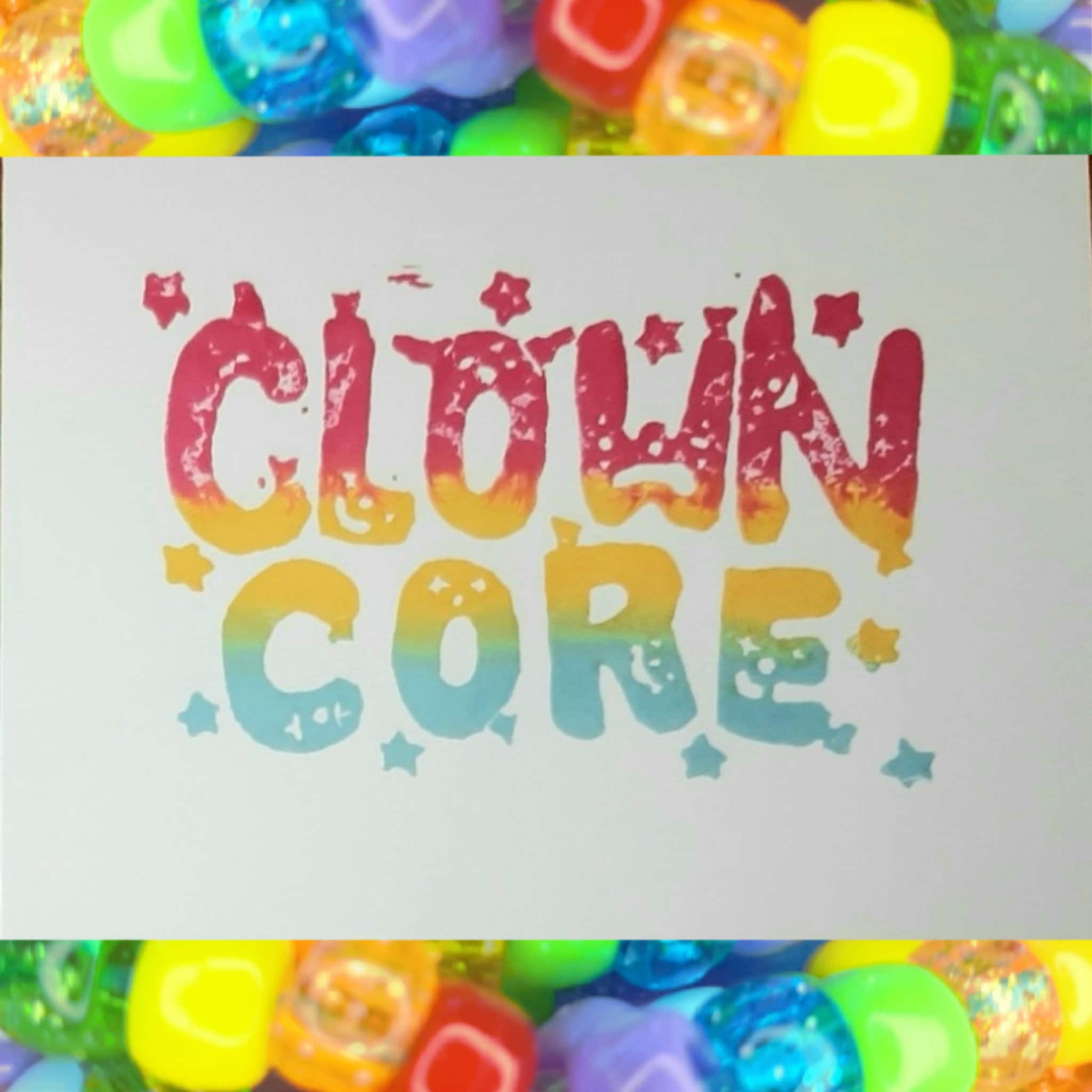 8x6 Clown Core Art Print - Etsy