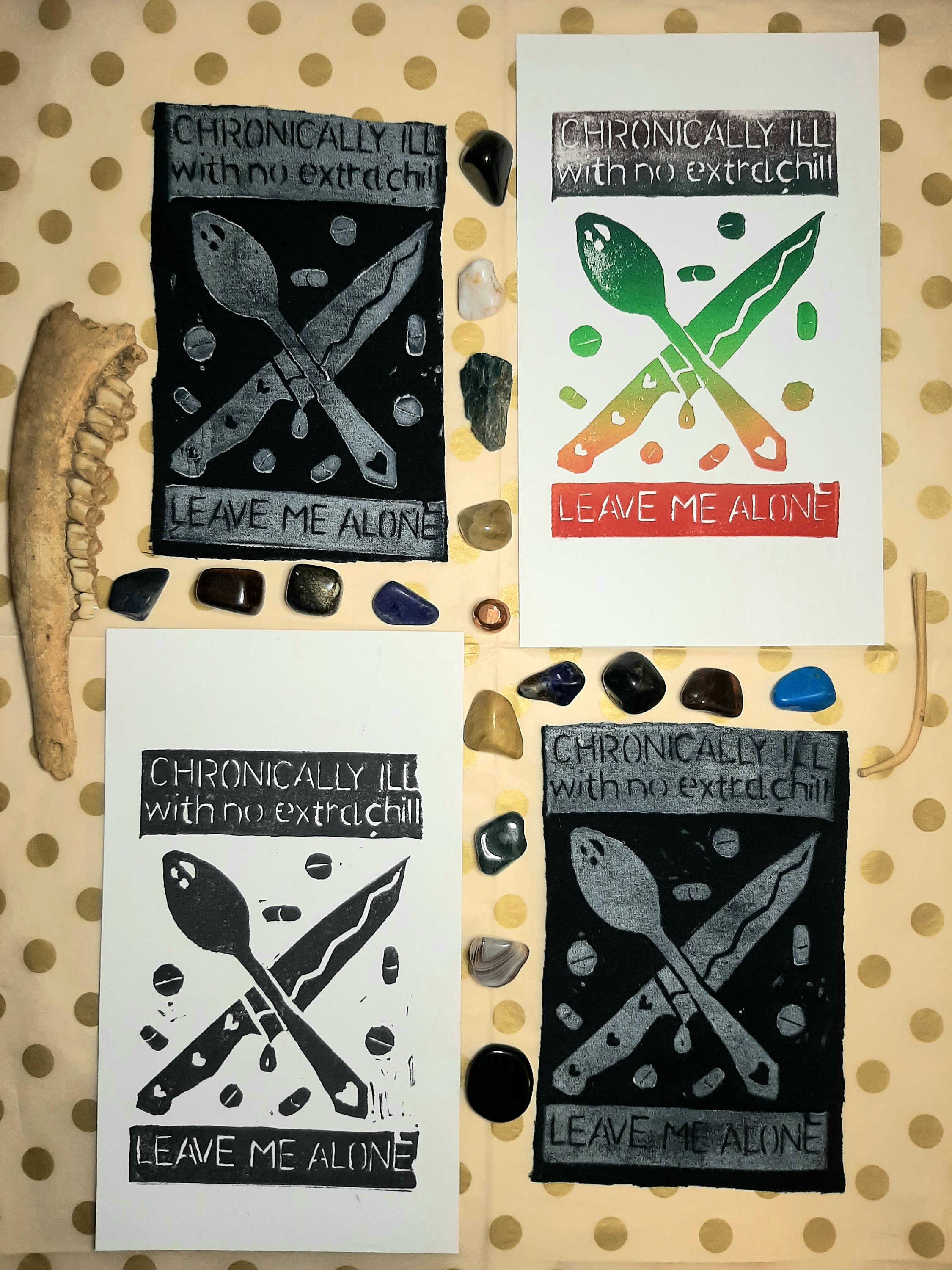 4x6 Sewon Patch "chronically Ill With No Extra Chill, Leave Me Alone ...