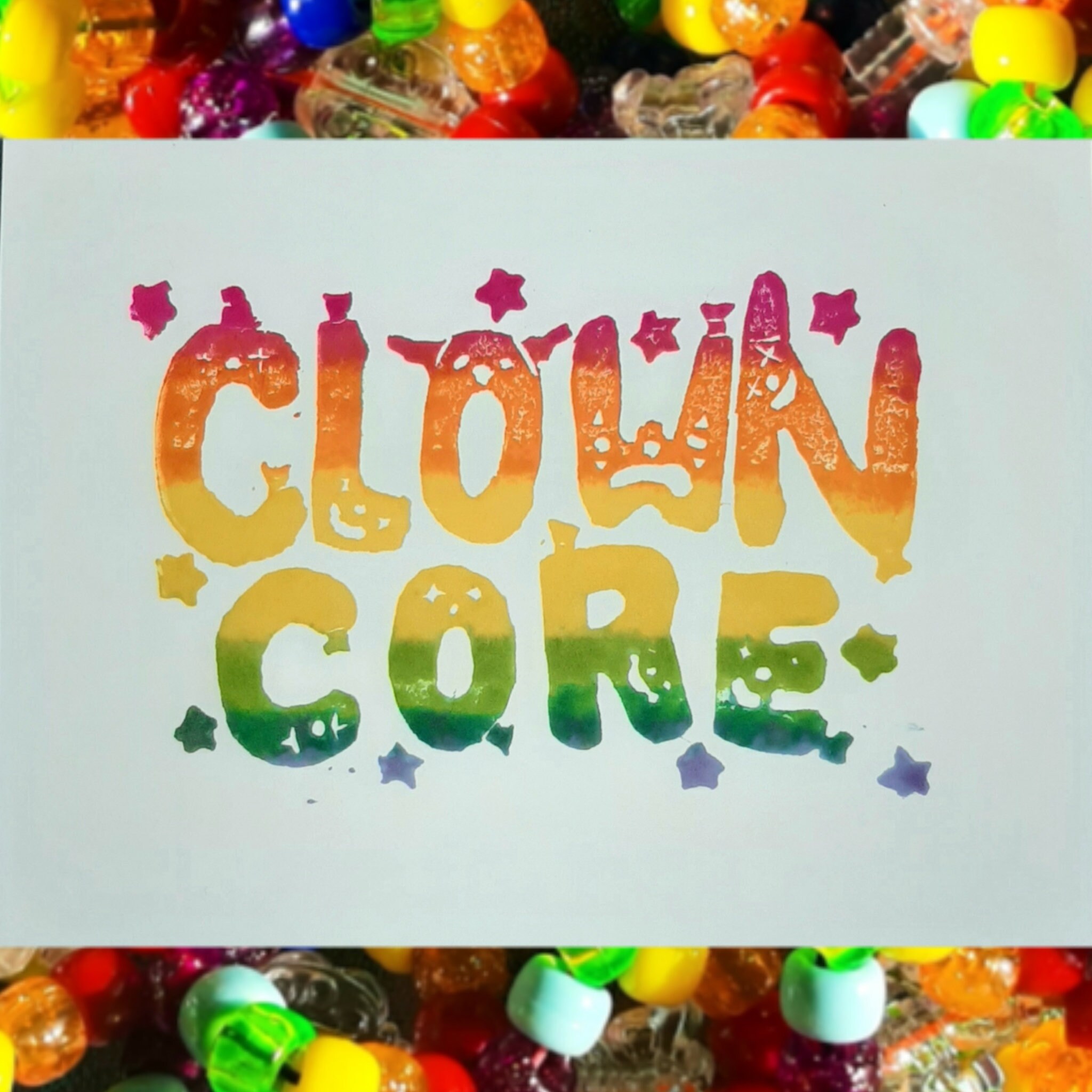 8x6 Clown Core Art Print - Etsy
