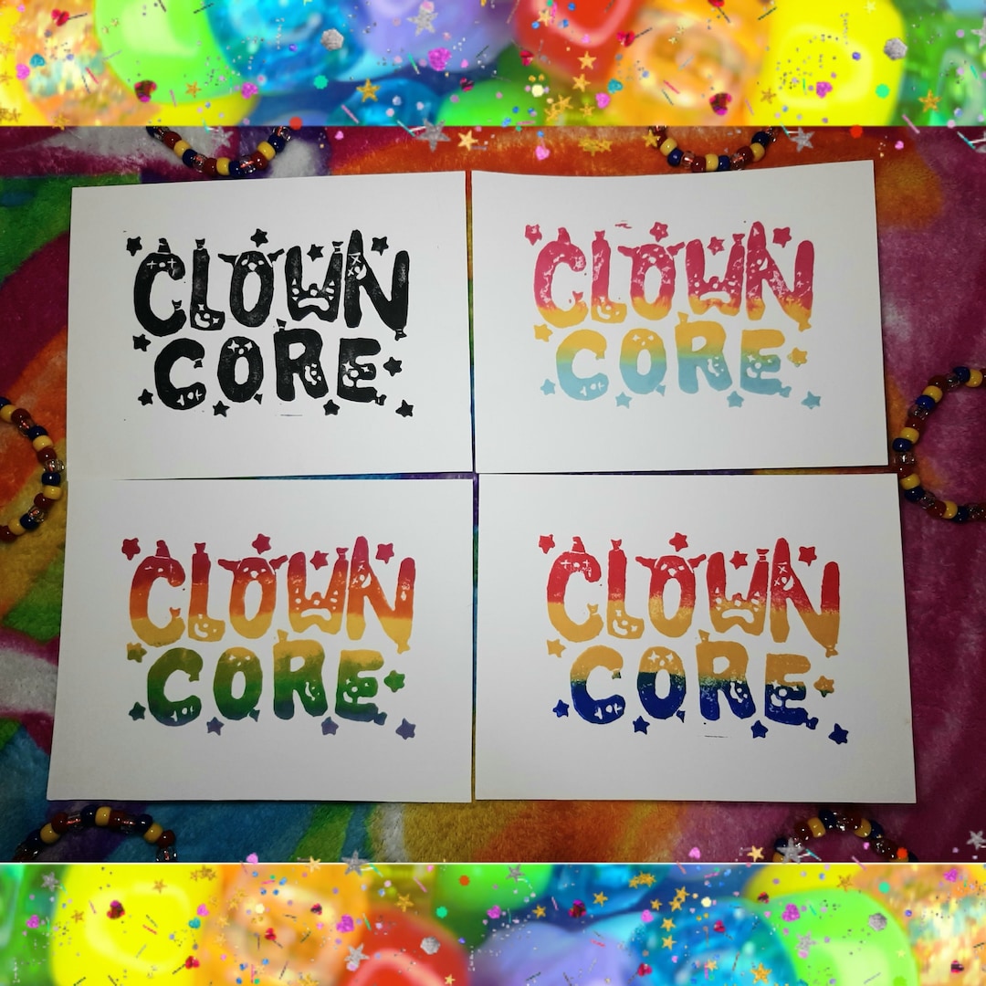 8x6 Clown Core Art Print - Etsy