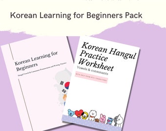 Korean Learning for Beginners hangul Vowels & Consonants Pronunciation ...