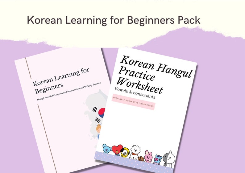 Korean Learning for Beginners Pack - Etsy