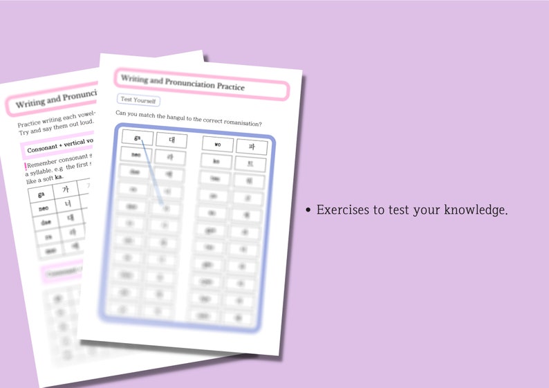 Korean Learning for Beginners (hangul Vowels & Consonants Pronunciation ...