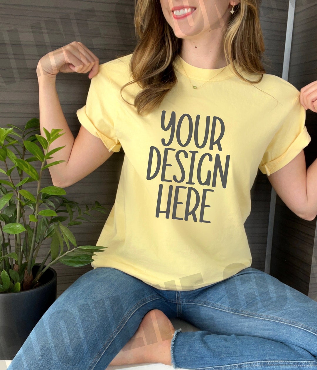 Butter Comfort Colors Mockup, Comfort Colors Butter C1717, Comfort ...