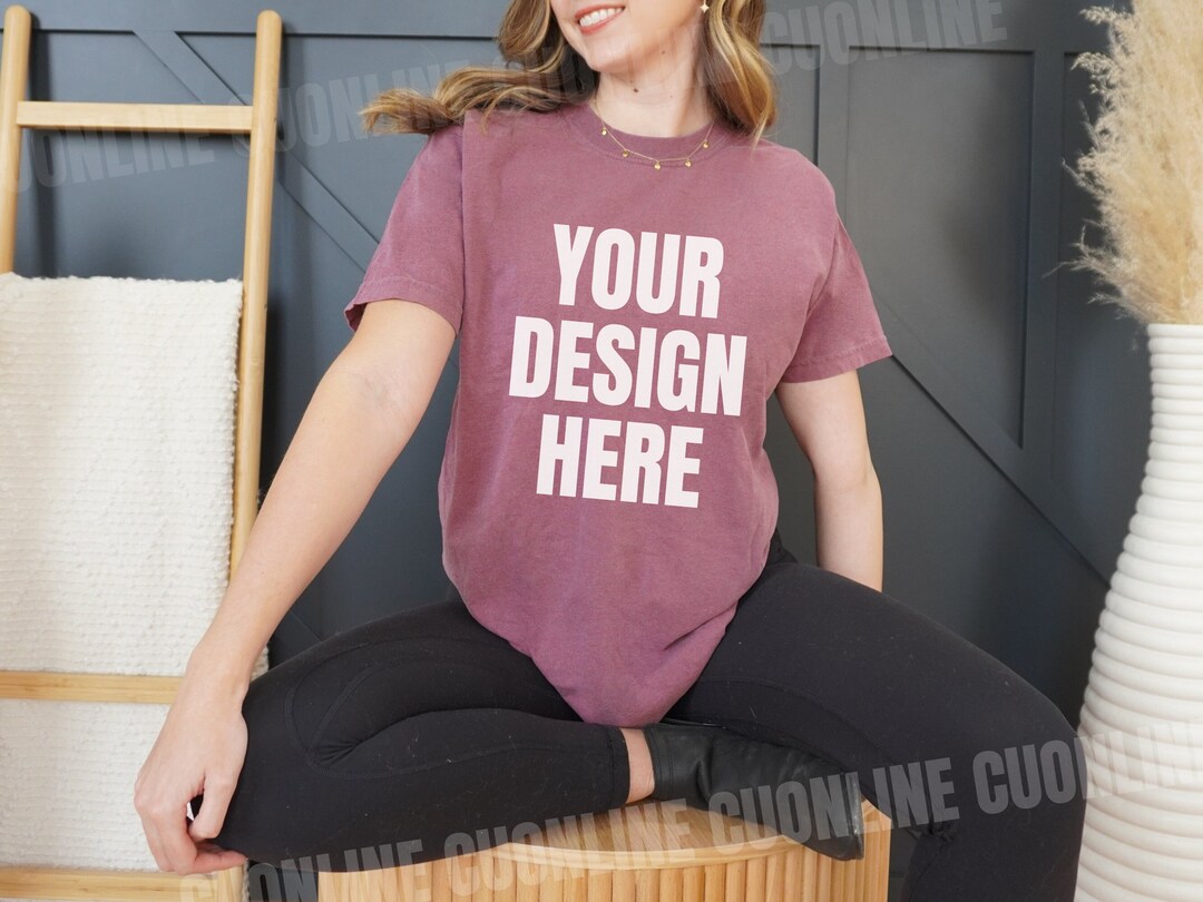 Berry Comfort Colors Mockup, Red Berry Comfort Colors Mockup, Comfort ...