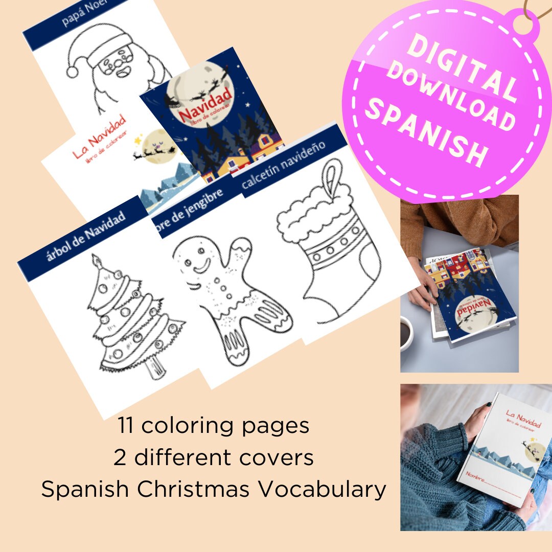 Dibujos para colorear imprimibles de invierno en español / Hojas de ...