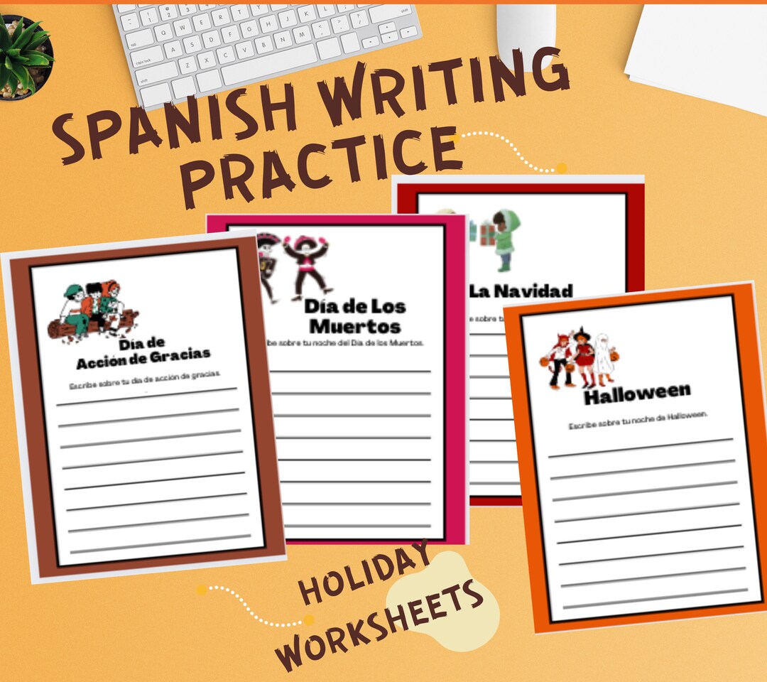 All About My Vacation Spanish Writing Practice Worksheets Todo Sobre ...