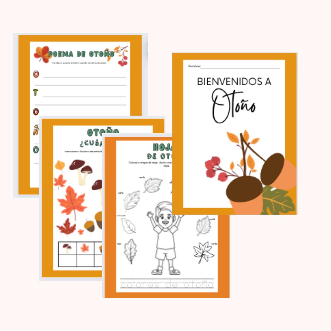 Spanish Fall Activity Book Instant Download. Descarga - Etsy
