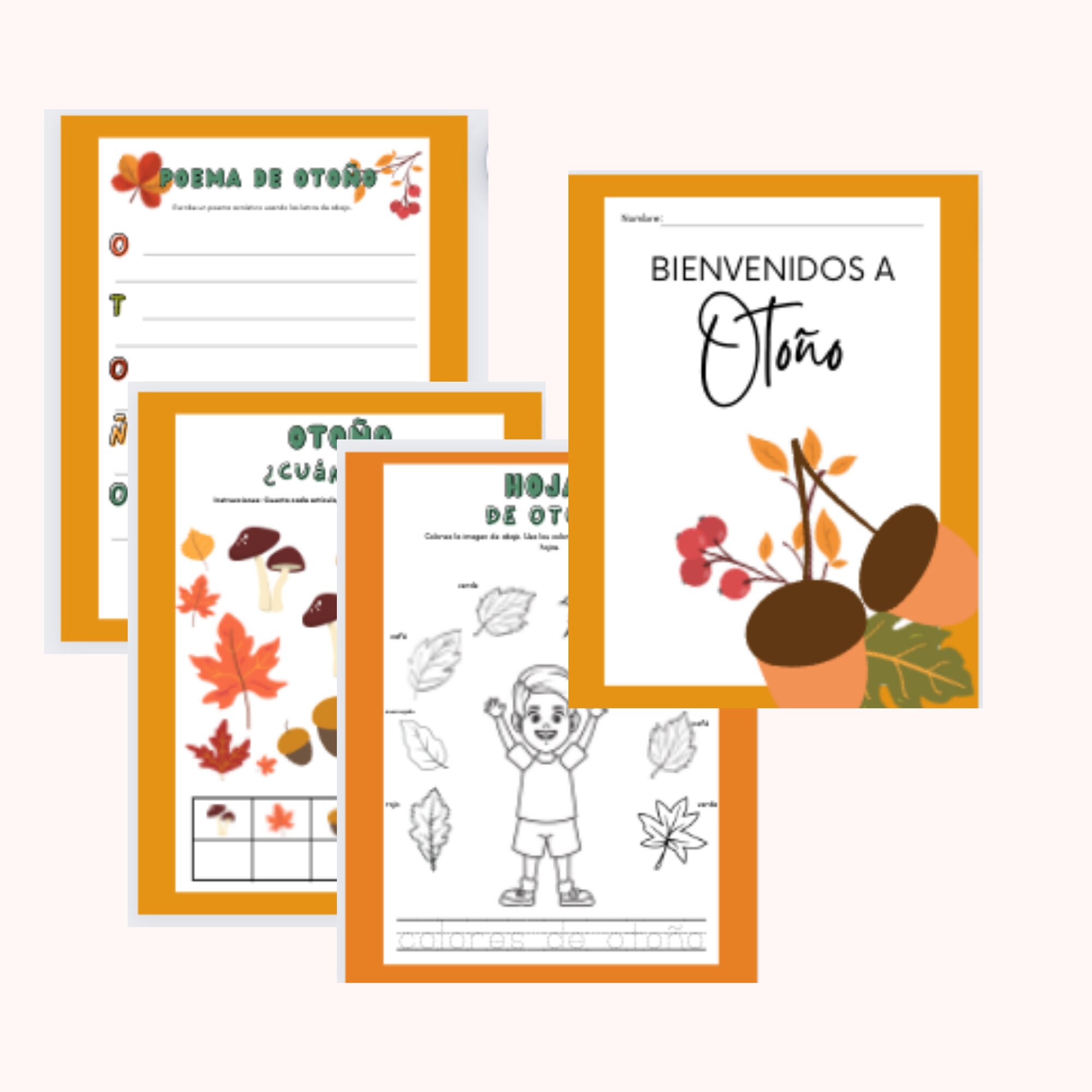 Spanish Fall Activity Book Instant Download. Descarga - Etsy