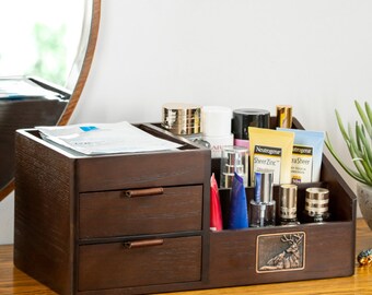 Wooden Makeup Organizers,cosmetic & Toiletry Storage,makeup Beauty ...