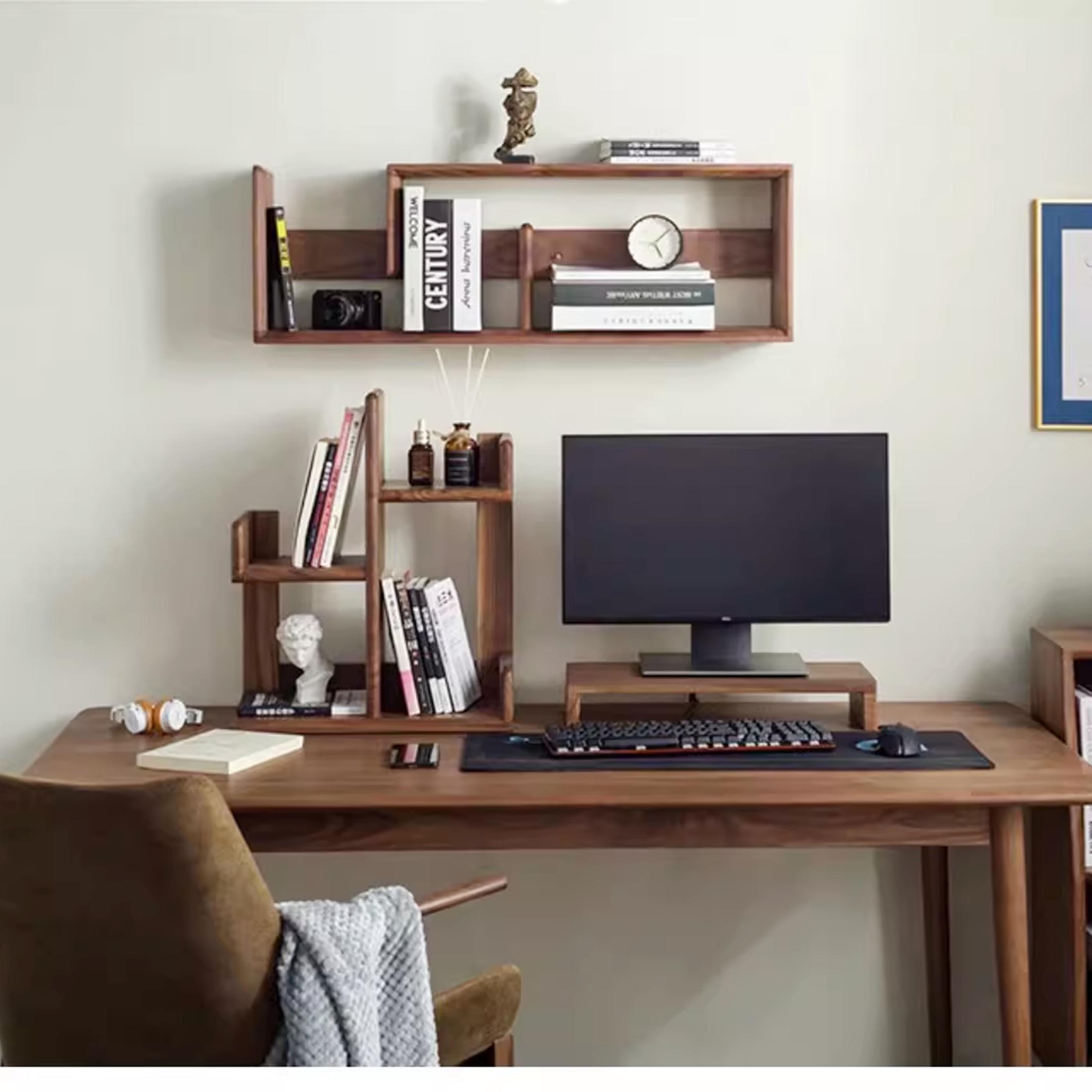 Solid Walnut Wall Shelf: Modern Home Display Rack (35.4x6.3x11.8") - Etsy
