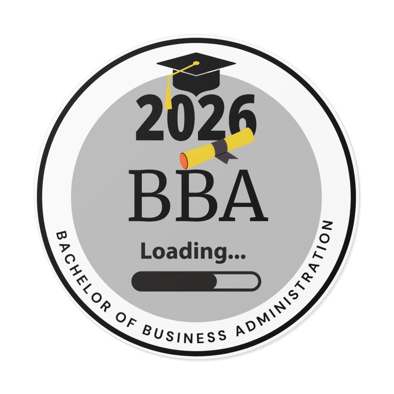 BBA Graduate Class of 2026 Vinyl Sticker: Waterproof, UV Protected - Etsy