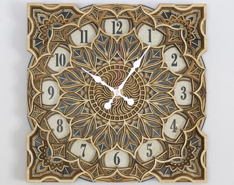 Mandala Wall Clock | Etsy